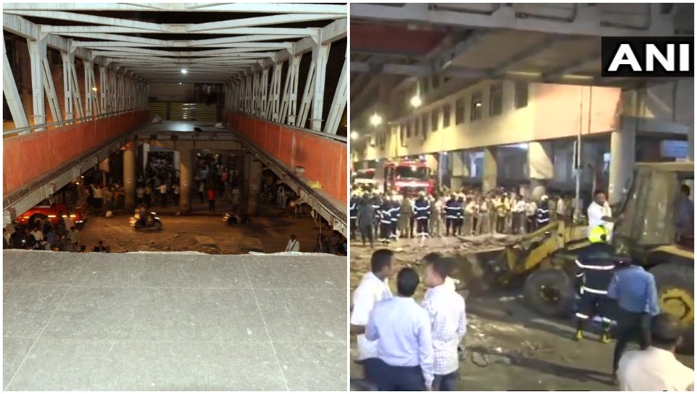 मुंबई: CSMT स्टेशन के पास फुट ओवरब्रिज गिरा, 6 लोगों की मौत, 36 घायल ...
