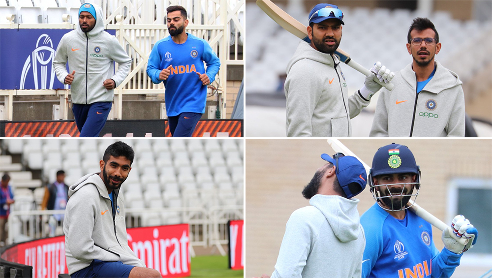 Ind vs NZ CWC 2019: मैच से एक दिन पहले विराट सेना ने मैदान में किया ये ...