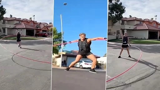 Woman Spins Largest Hula Hoop: महिला ने दुनिया का सबसे बड़ा हूला हूप ...