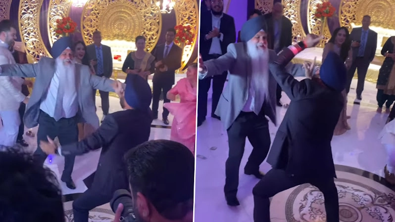 Desi Uncle Dance: देसी अंकल ने शादी में भांगड़ा कर स्टेज पर लगा दी आग ...