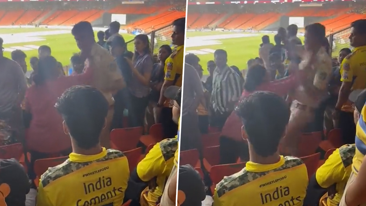 Female Fan Fight With Security Inside Stadium: IPL के फाइनल मैच के ...
