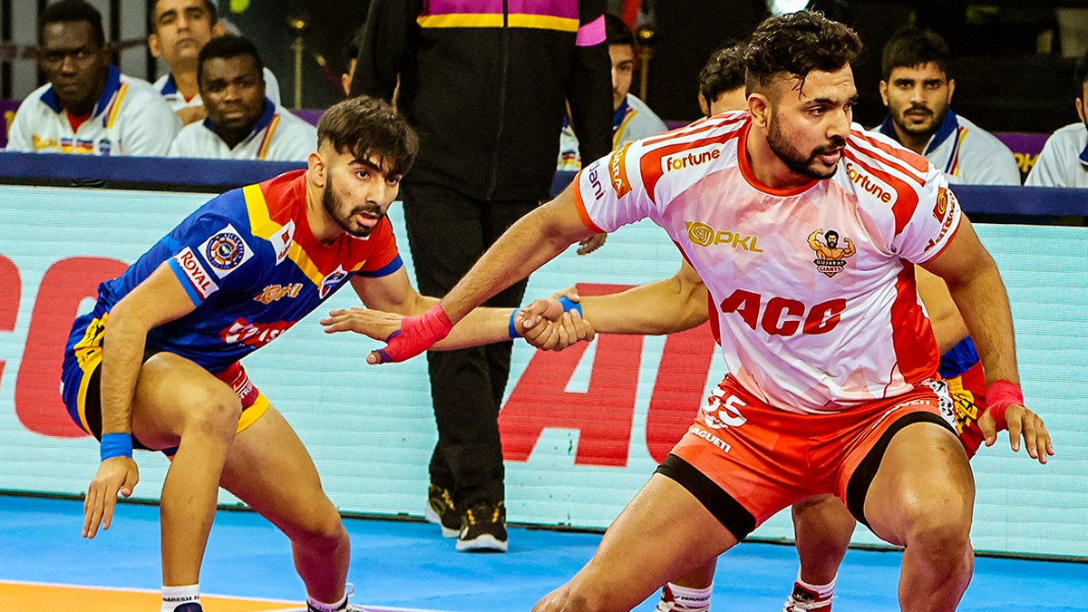 Pro Kabaddi Points Table 2023-24: गुजरात जायंट्स ने यूपी योद्धा पर 36 ...
