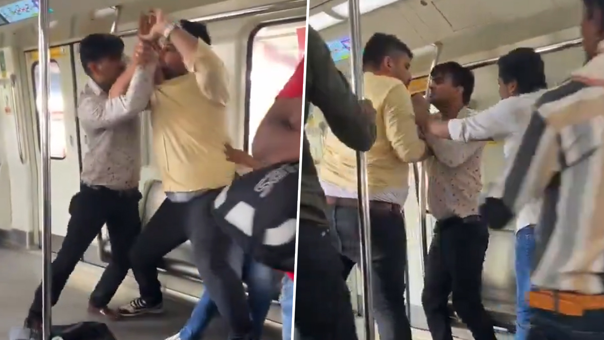 Ghaziabad Metro Train Fight: सीट को लेकर यात्रियों में मारपीट ...