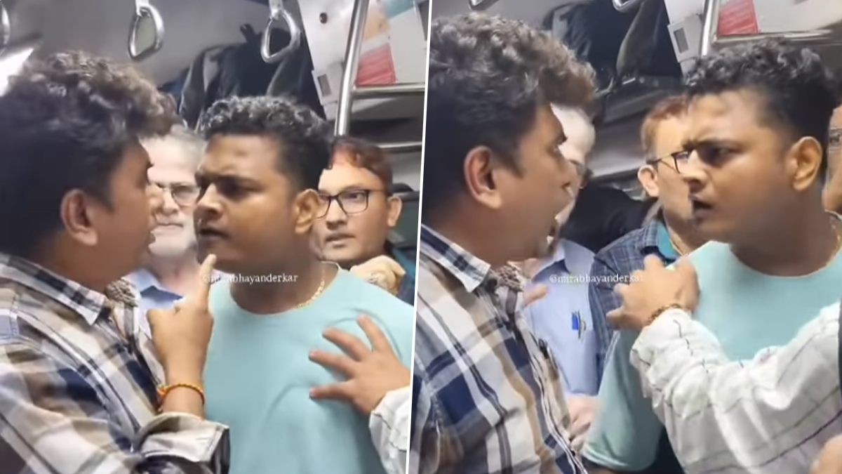 Mumbai Local Train Fight Video: दादर से AC ट्रेन में लाइन तोड़कर चढ़ा ...